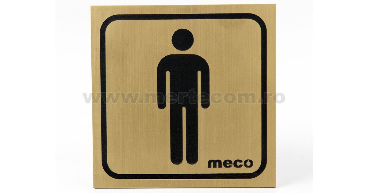 Semn indicator toaleta barbati - Mertecom.ro