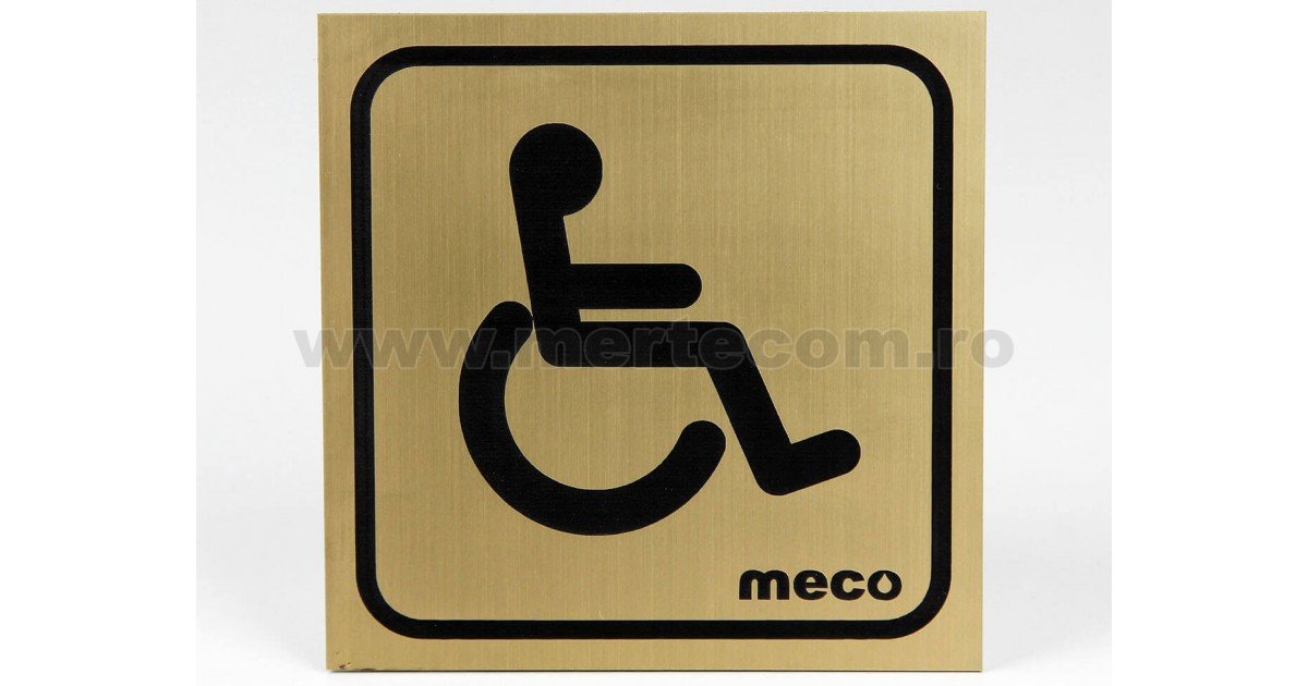 Semn indicator toaleta handicap - Mertecom