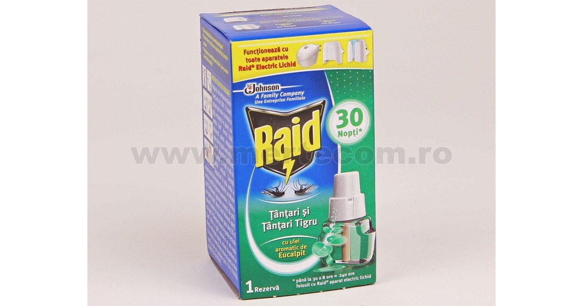 Rezerva universala Raid electric lichid aromata - Mertecom