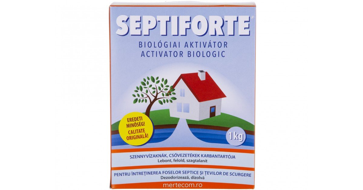 Bioactivator fose septice Septiforte 1kg - Mertecom.ro