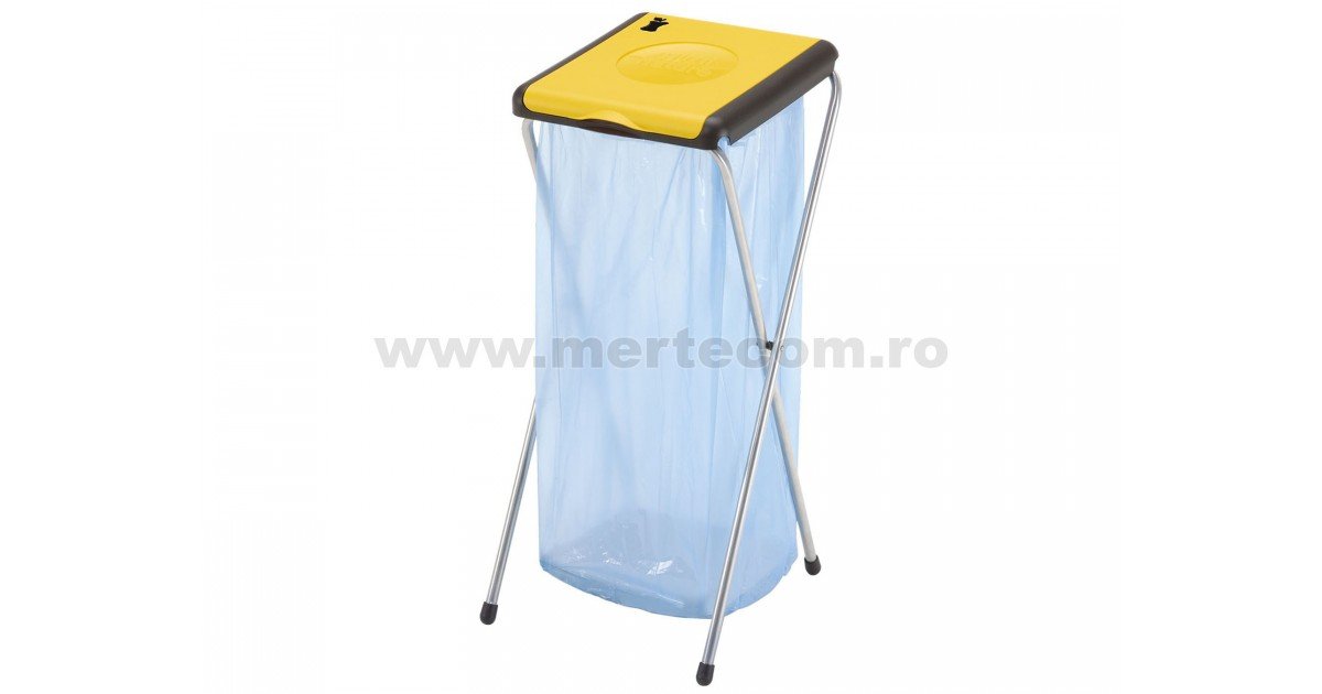 Suport sac colectare selectiva Nature 120litri H89cm (galben) - Mertecom