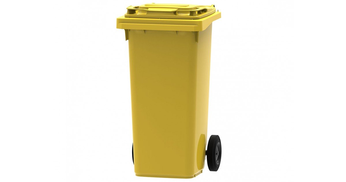 Europubela culoare galbena H-93cm 120 litri - Mertecom.ro