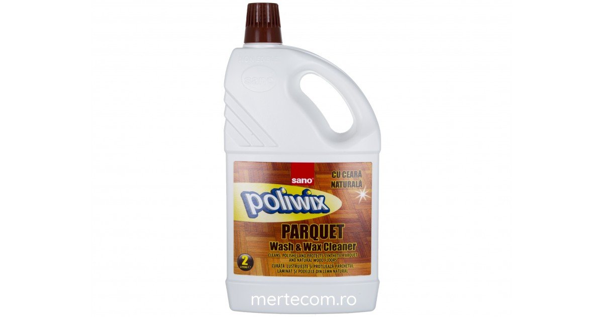 Detergent parchet Poliwix Sano cu ceara 2litri - Mertecom.ro