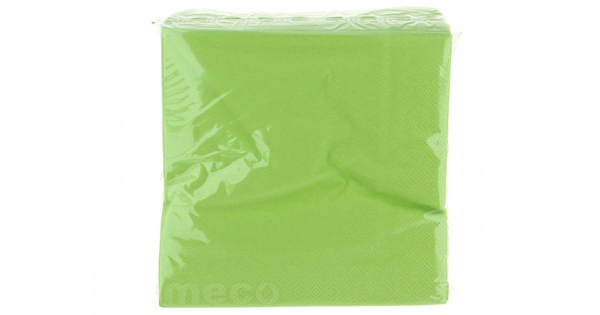 Servetele masa colorate Alia 33x33cm 2str 150buc (Verde) - Mertecom