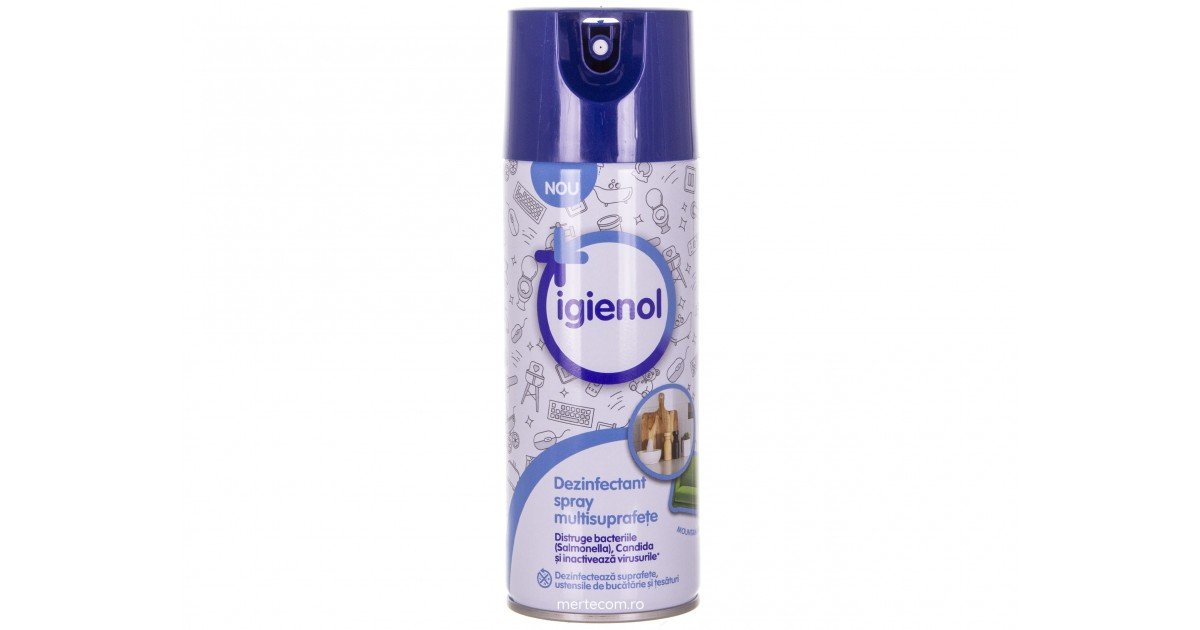 Dezinfectant spray multisuprafete Igienol 400ml - Mertecom