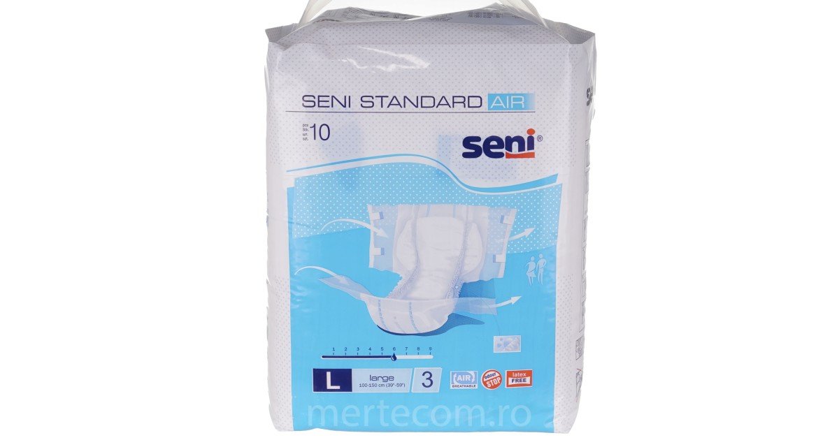 Scutece pentru adulti Seni Active Classic L 10 buc - Mertecom.ro