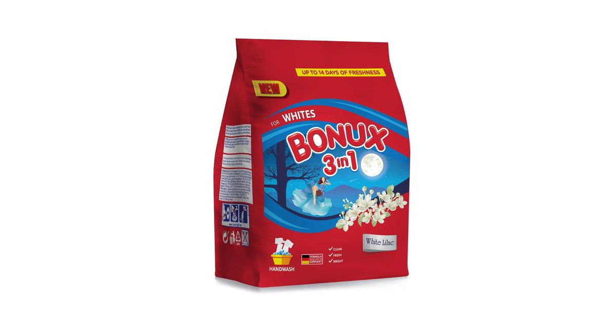 Detergent manual rufe Bonux 3in1 400g (White Liliac) - Mertecom.ro