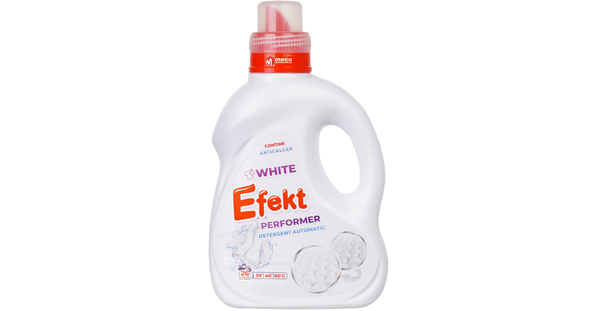 Detergent lichid rufe automat Efekt Performer White 910ml - Mertecom.ro