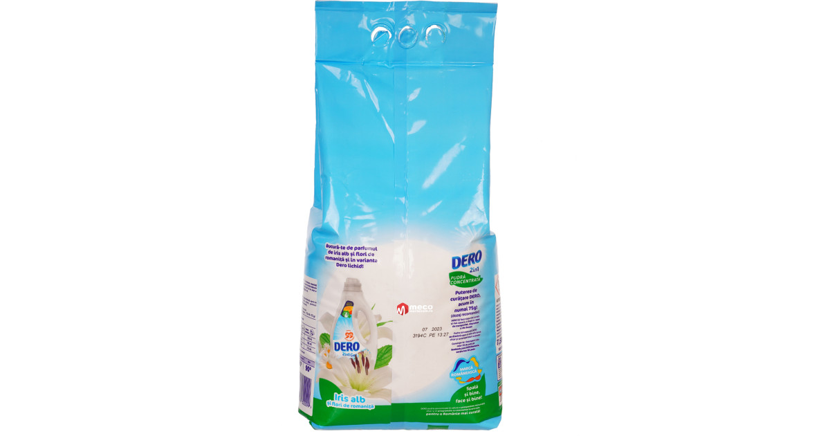 Detergent automat rufe Dero 2in1 Iris Alb 7.5kg - Mertecom