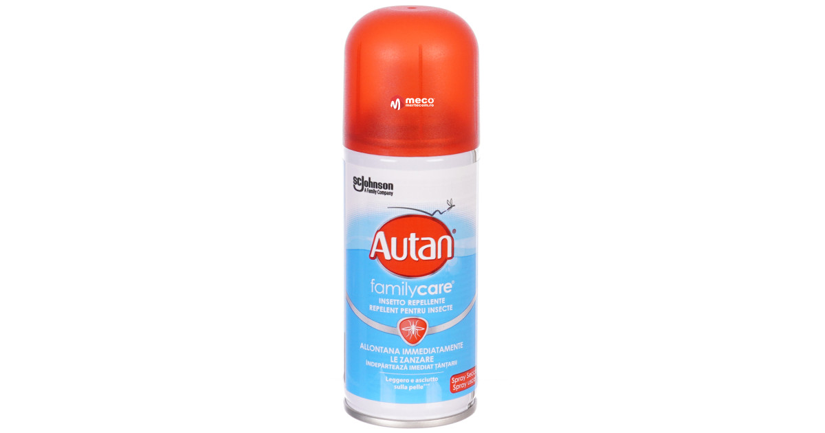 Spray uscat anti-tantari Autan Family Care 100ml - Mertecom