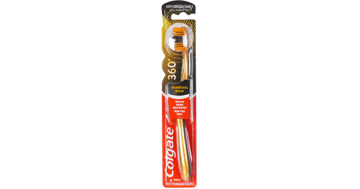 Colgate periuta dinti 360 Charcoal Gold Soft - Mertecom