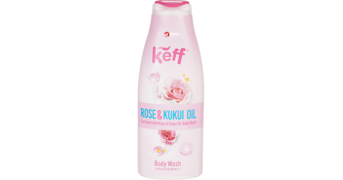 Gel de dus Keff 500ml (Rose & Kukui Oil) - Mertecom.ro