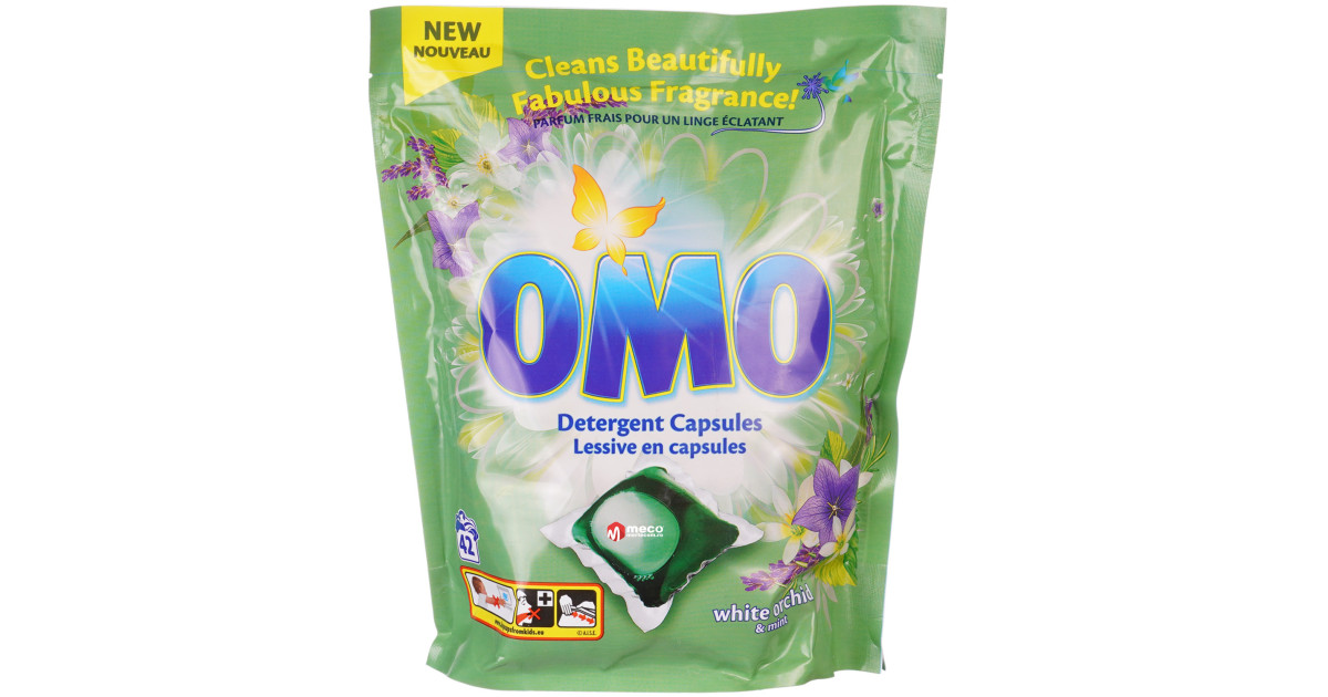 Detergent capsule Omo 42buc (White Orchid & Mint) - Mertecom.ro