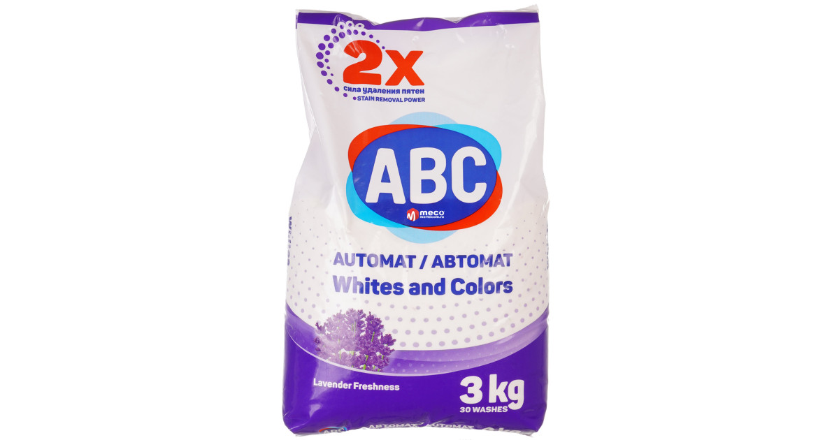 Detergent rufe automat ABC 3 kg Lavander Freshness - Mertecom.ro