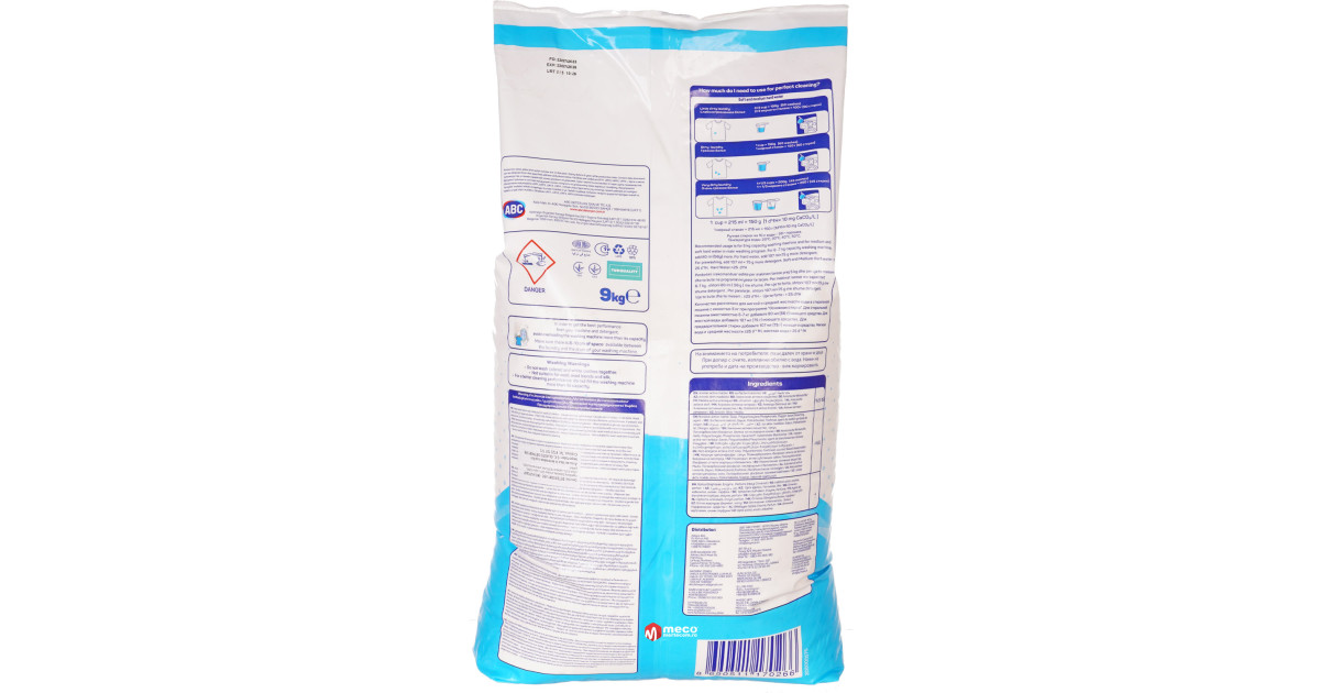 Detergent rufe automat ABC 9 kg Mountain Freshness - Mertecom