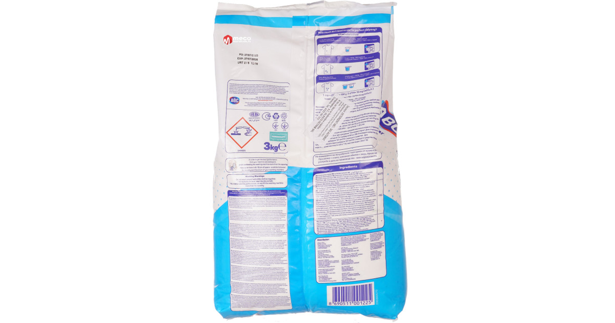 Detergent rufe automat ABC 3 kg Mountain Freshness - Mertecom