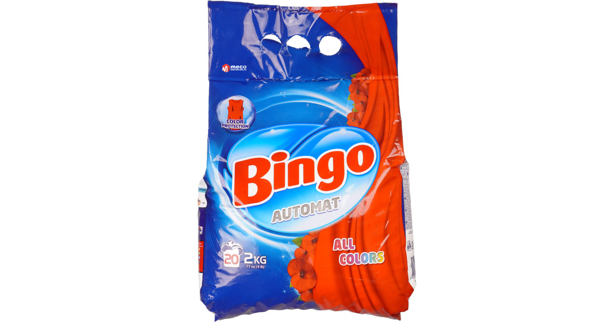 Detergent rufe automat Bingo 2 kg Color - Mertecom.ro