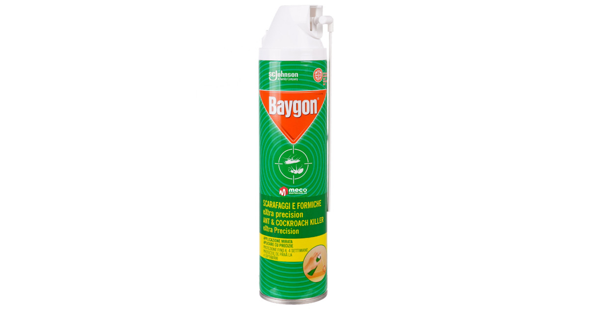 Insecticid spray gandaci si furnici Baygon 400 ml - Mertecom.ro