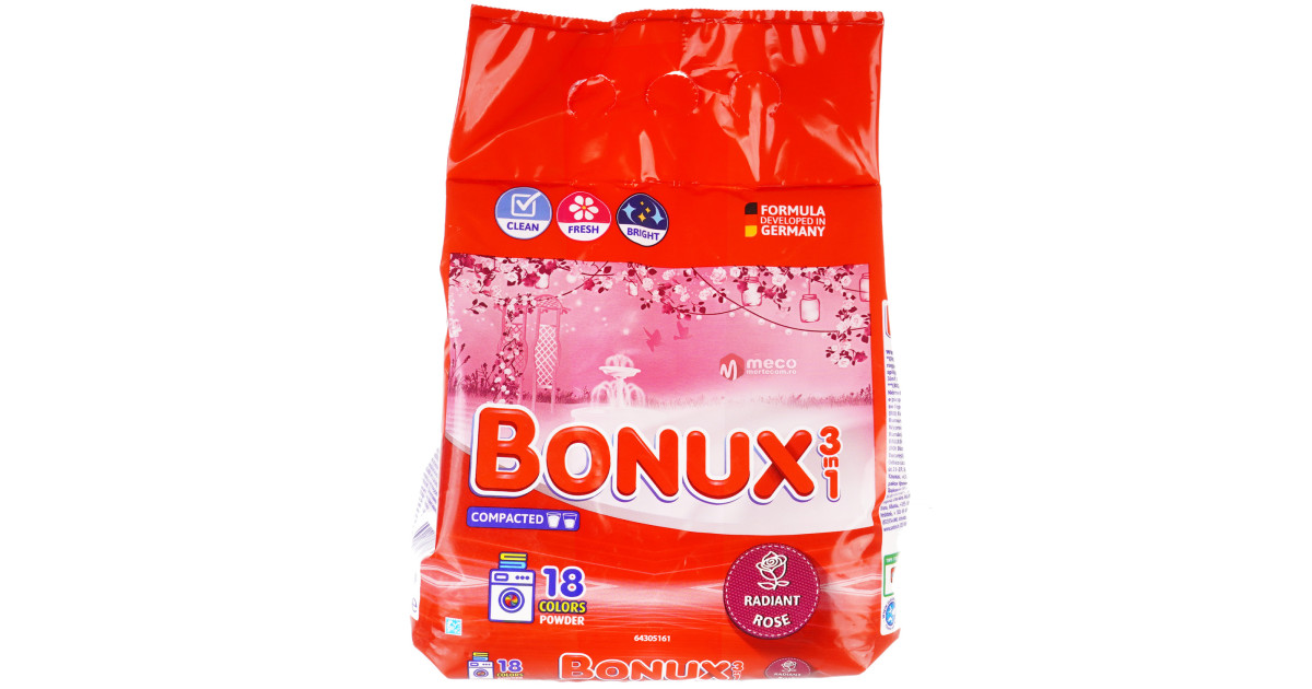 Detergent automat rufe Bonux 1.17kg Radiant Rose - Mertecom.ro