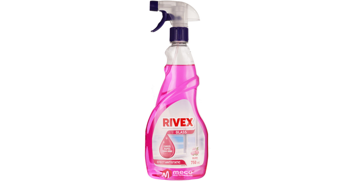 Detergent geamuri Rivex 750 ml (Bujori) - Mertecom