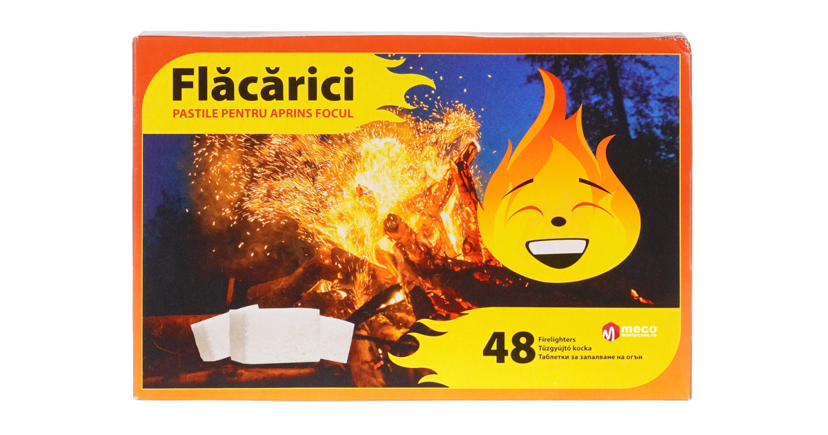 Pastile pentru foc Flacarici 48 bucati - Mertecom