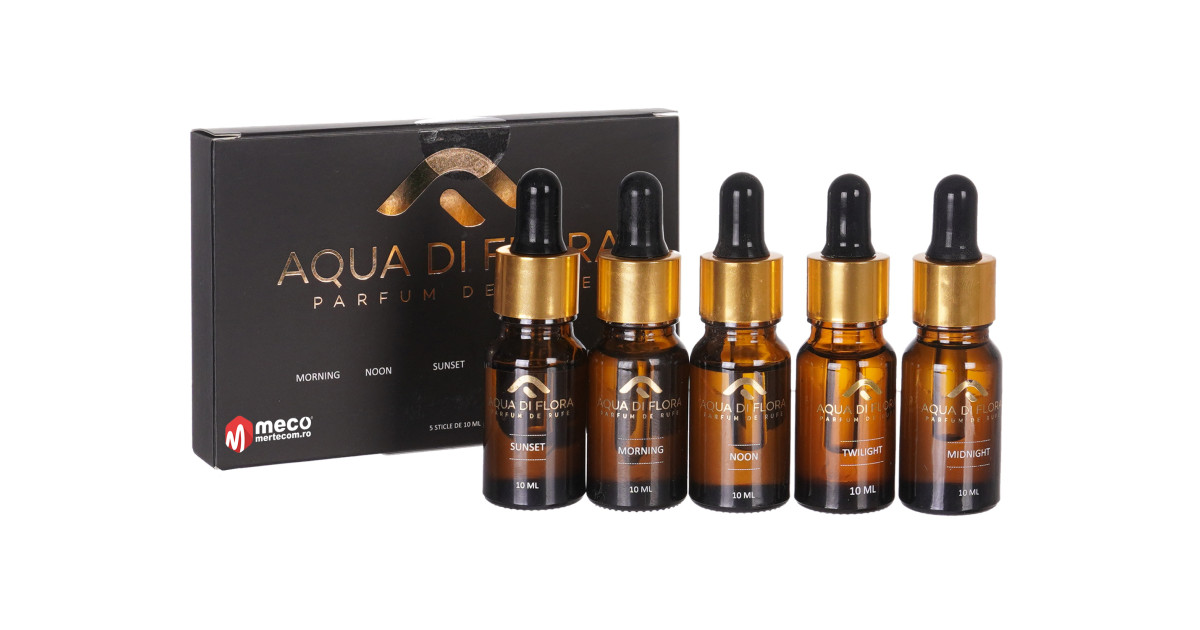 Set 5 mostre parfum de rufe Aqua Di Flora 5x10ml - Mertecom