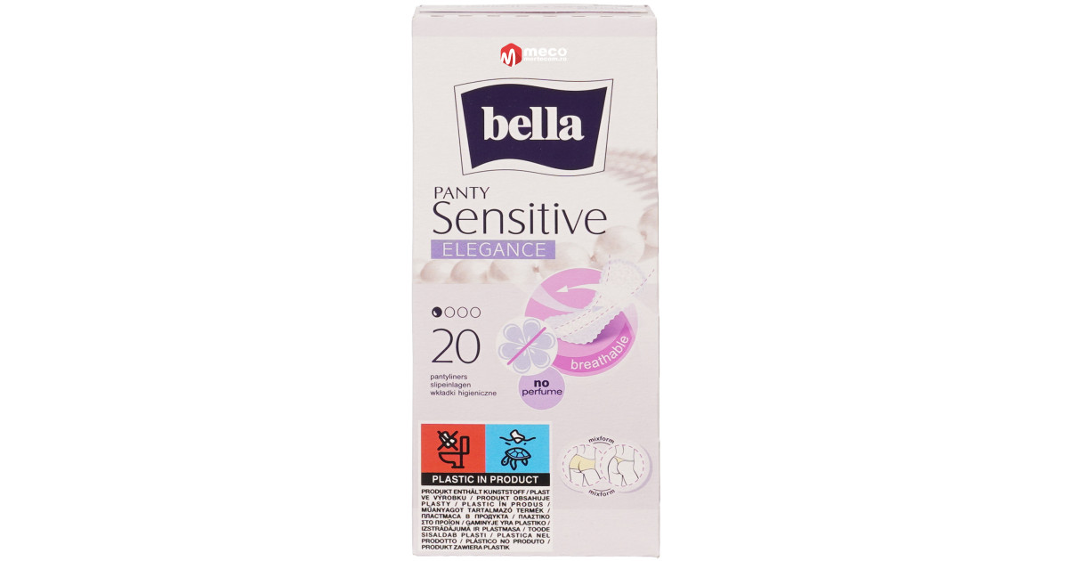 Absorbante zilnice Bella Panty Sensitive Elegance 20 bucati - Mertecom.ro