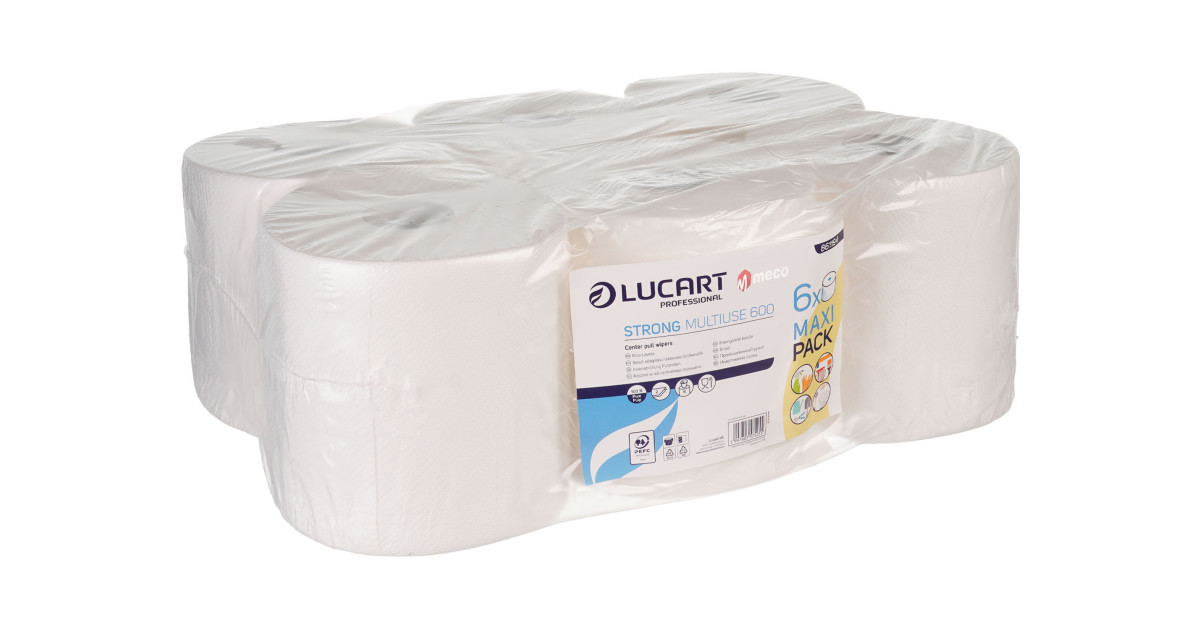 Prosop rulou Lucart Multiuse 600 861194 2 straturi 6 role/bax - Mertecom