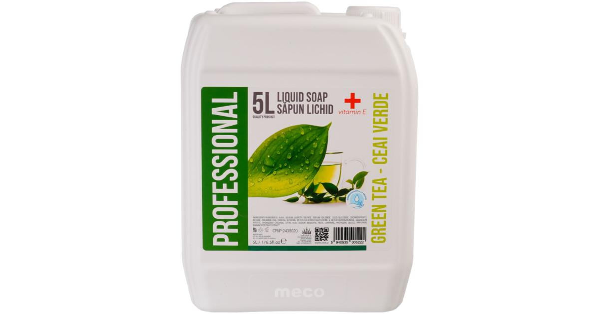 Sapun lichid 5 litri Green Tea si Vitamina E - Mertecom